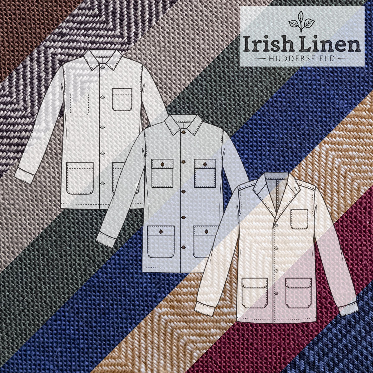 Custom Doyle, Teba, and Field Jackets Huddersfield Irish Linen