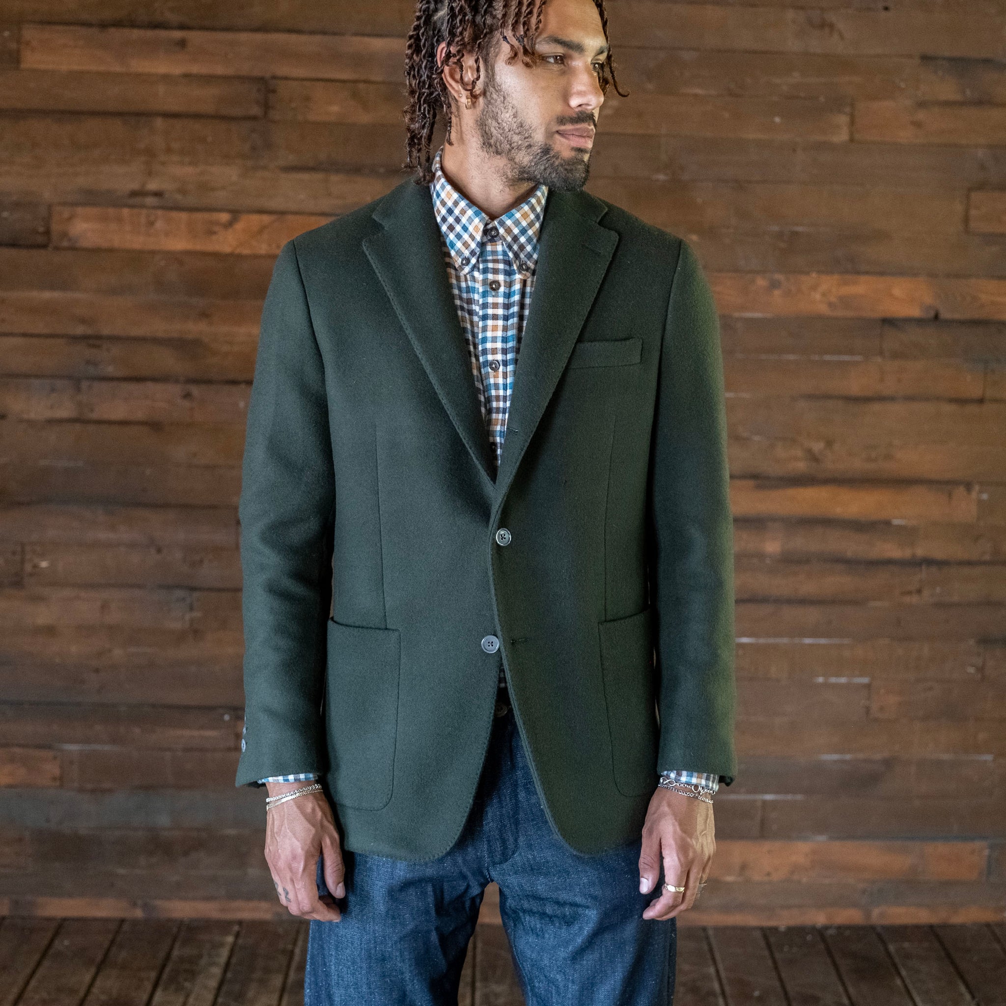 Sample Sale: Nuovo Sportcoat in Alpine Loden Heavyweight Wool Size 40