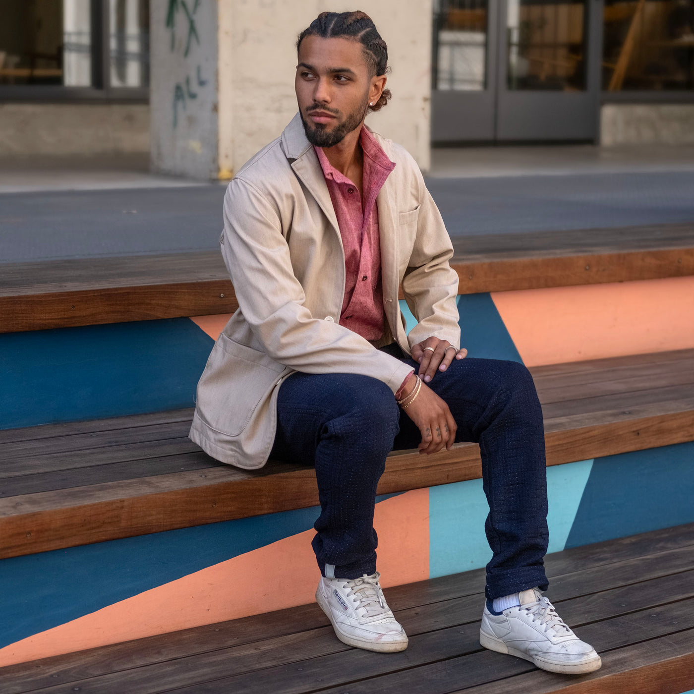 Sinclair Sportcoat Natural Shizen 9oz Denim Sz 40